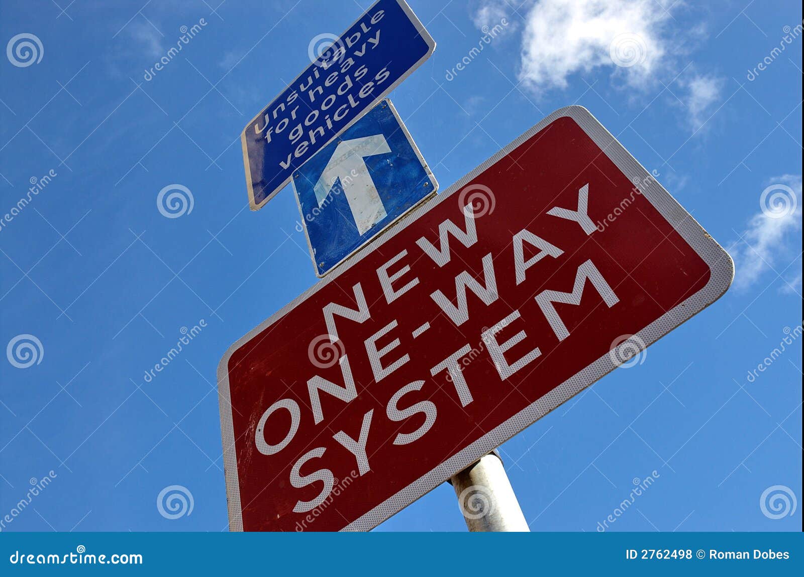 New one-way system stock photo. Image of board, system - 2762498