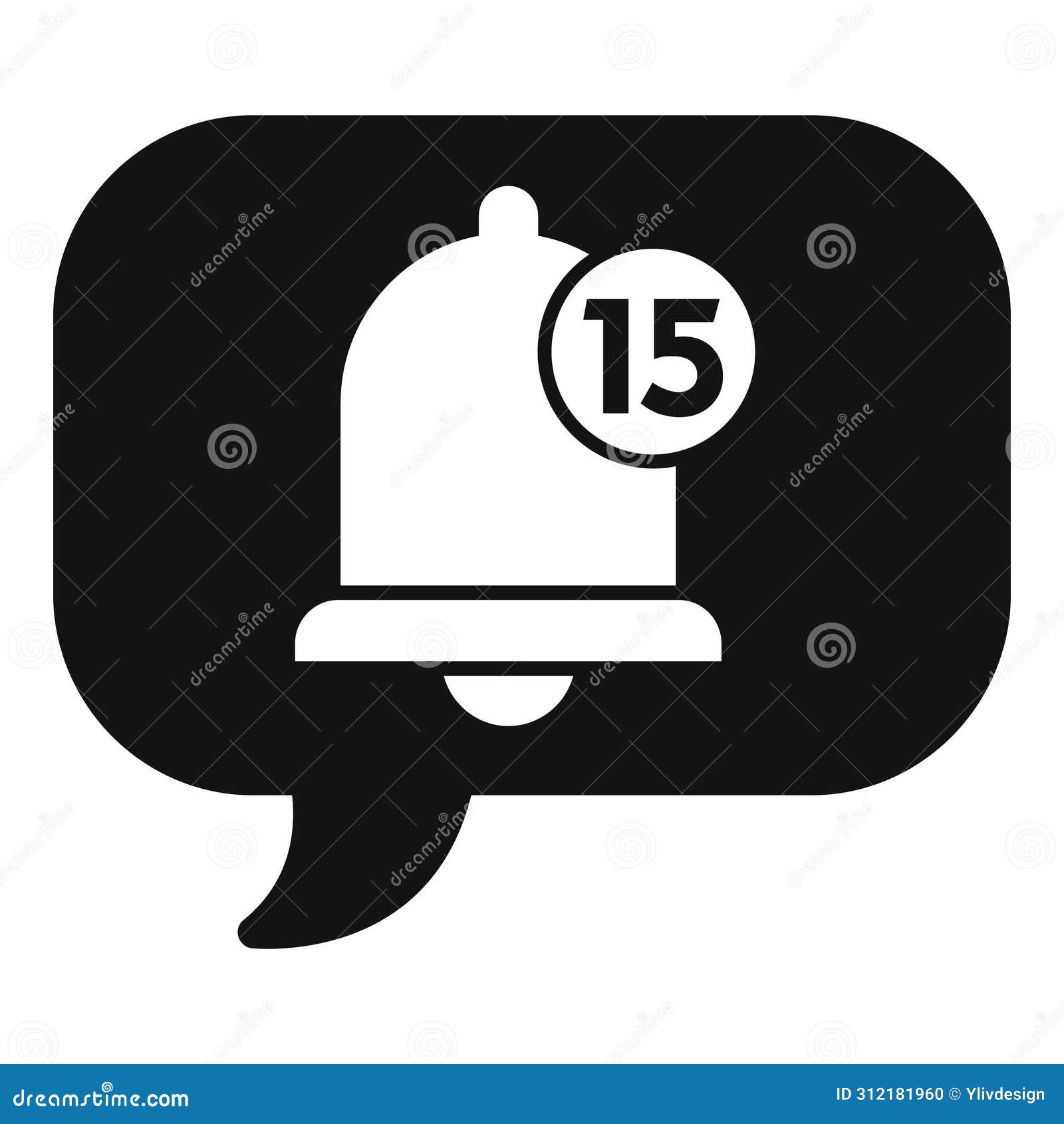 New Online Notification Icon Simple Vector. Bell Symbol Stock Vector ...