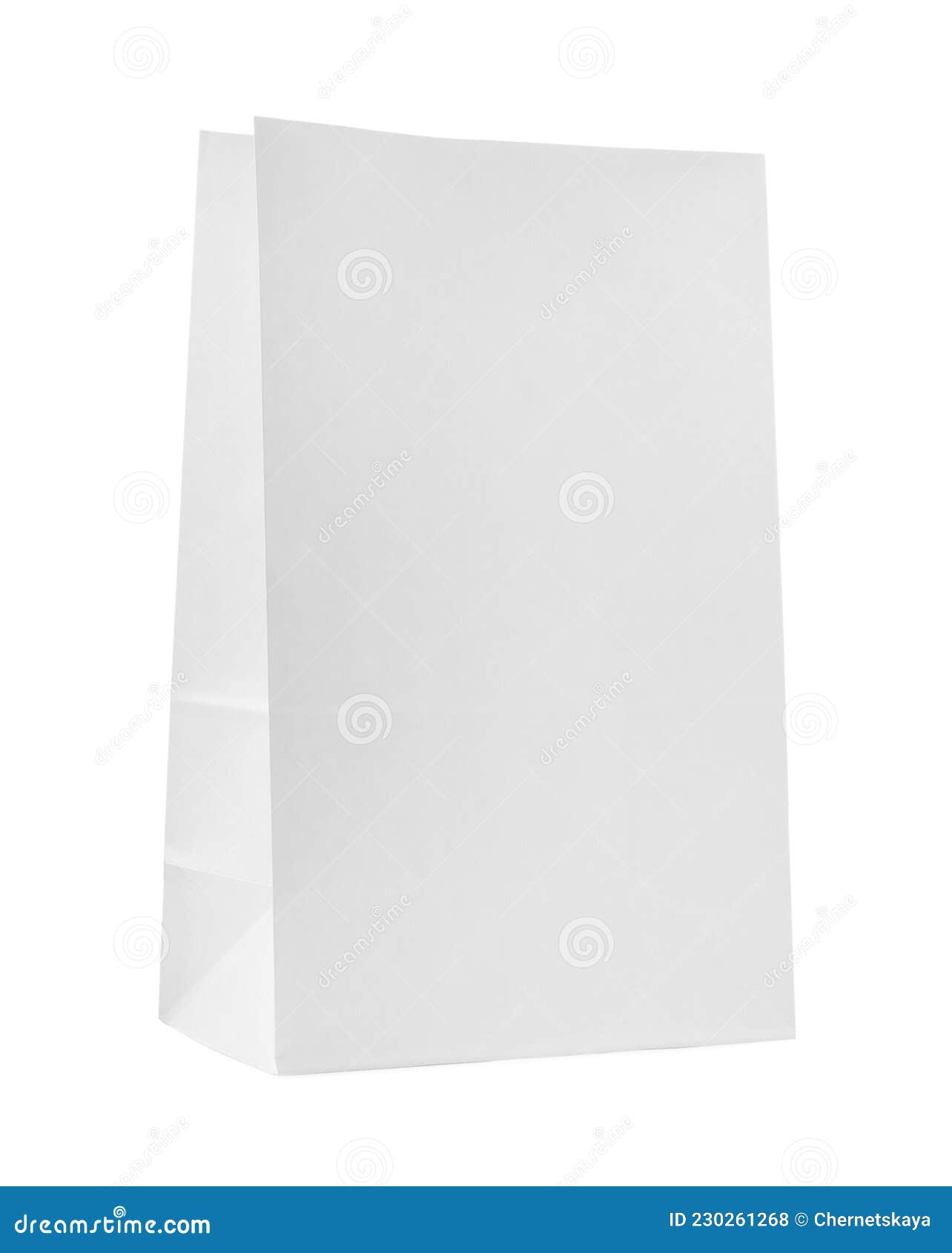 New Open Paper Bag Isolated on White Stock Photo - Image of brand ...