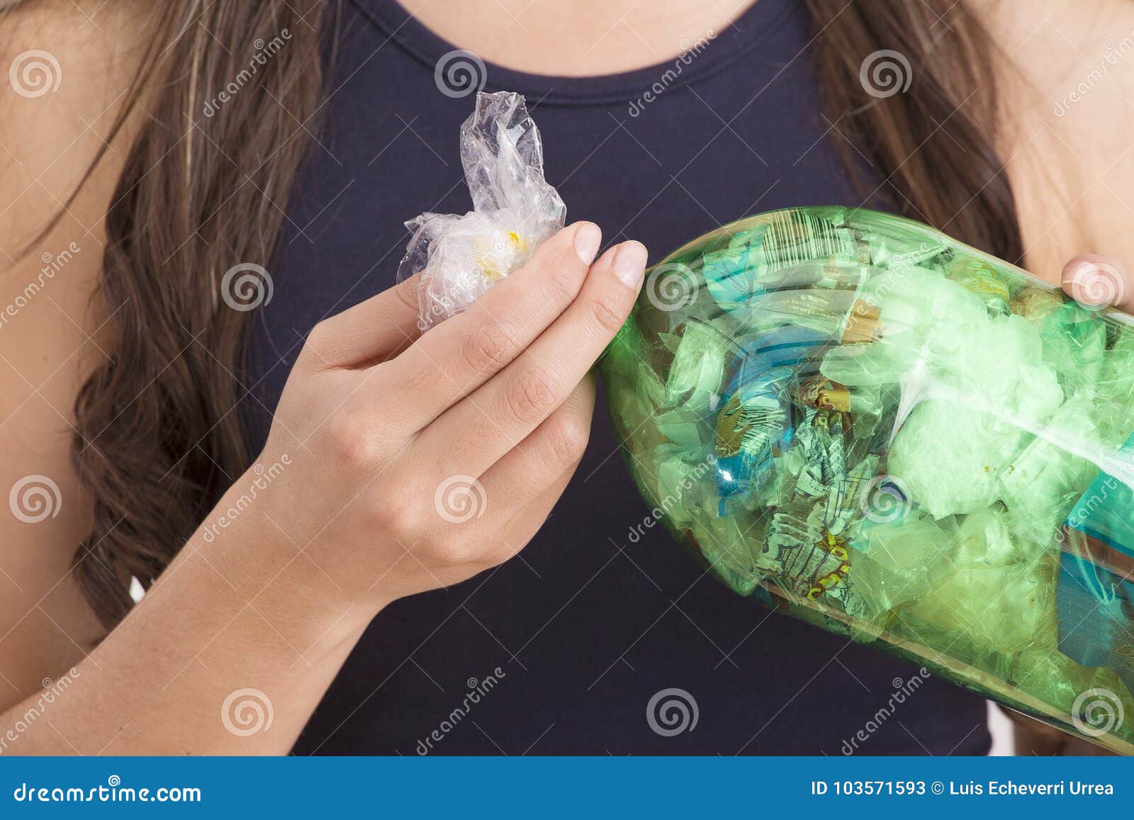 Reuse Plastic Concept, Thumbs Up For Reusing Plastic Bag Royalty-Free ...