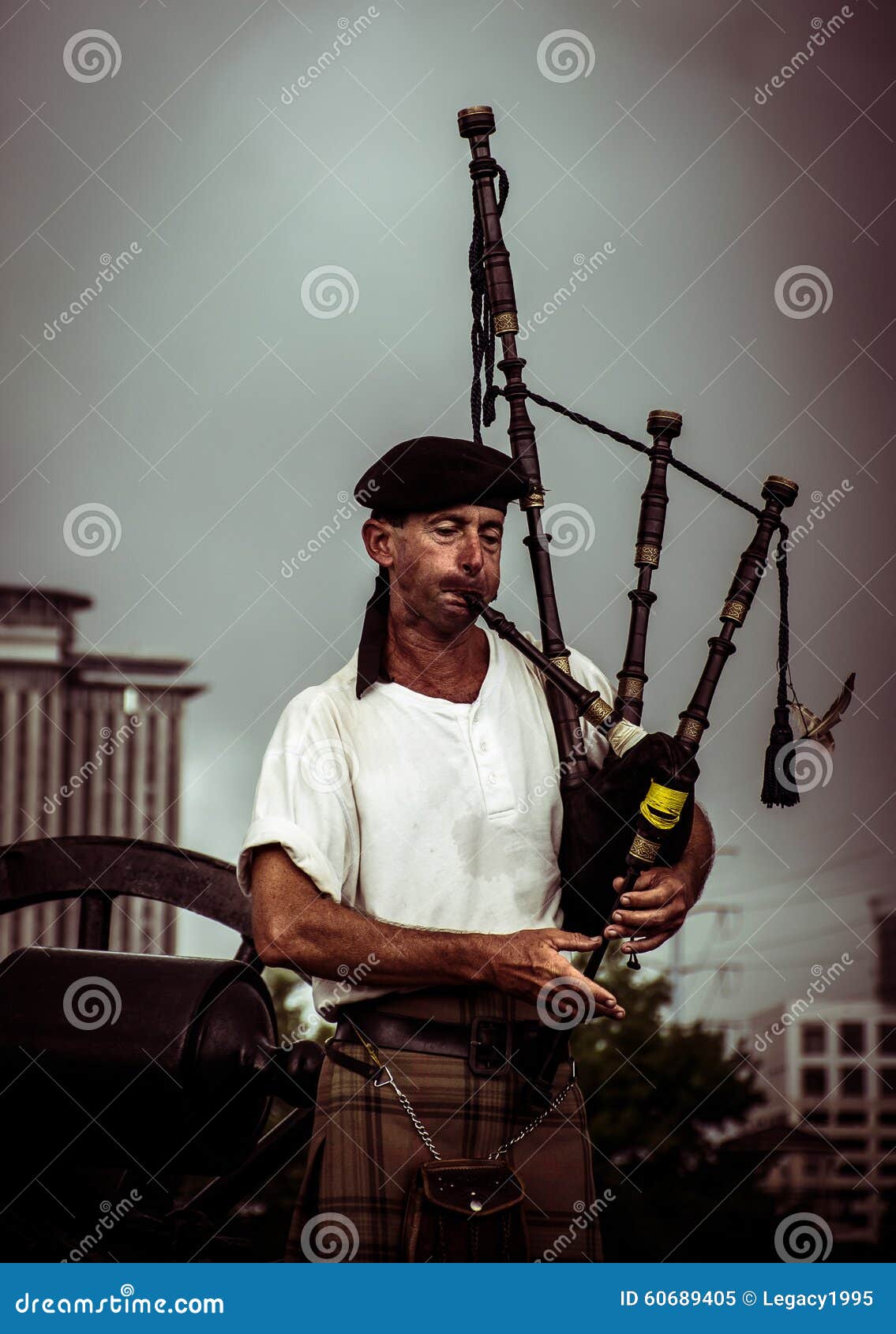 New Orleans Bagpipe Player editorial image. Image of history - 60689405