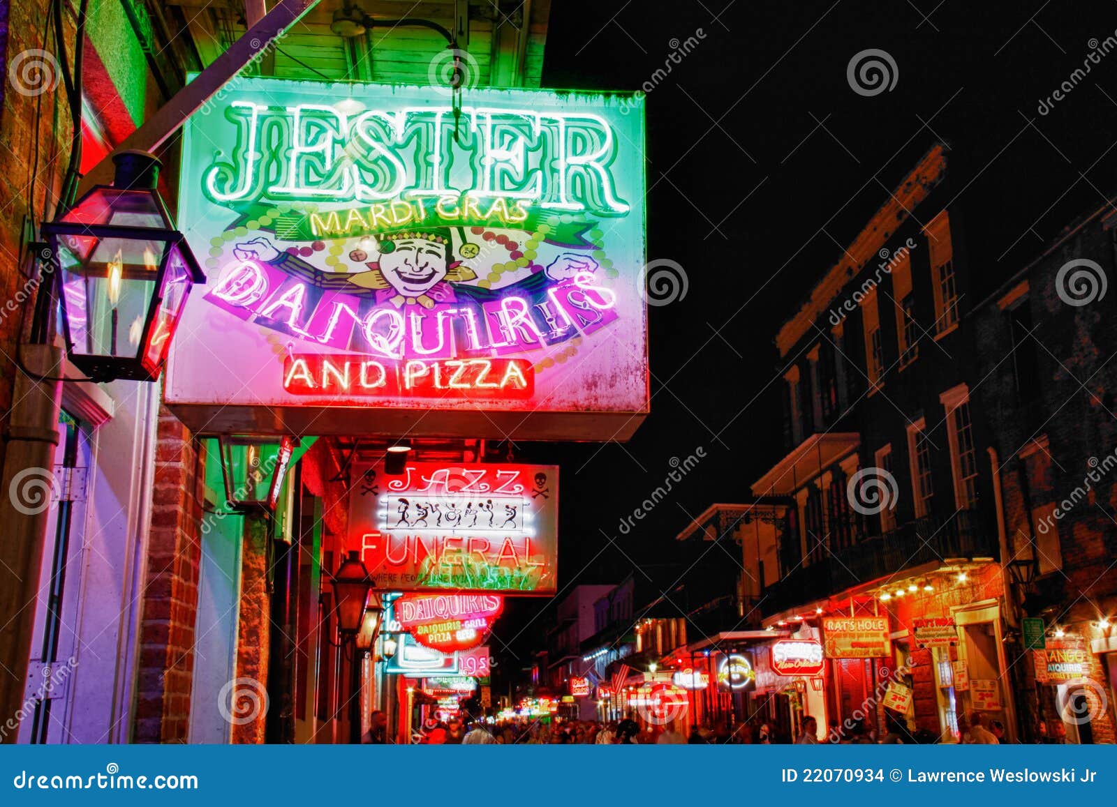 New Orleans - Jester S on Bourbon Street Editorial Stock Image - Image ...