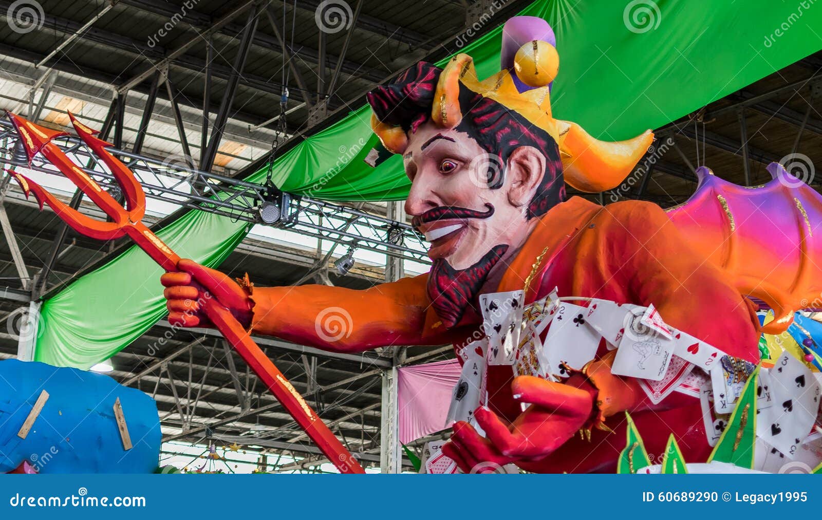 New Orleans Mardi Gras World Float Poker Devil Editorial Image - Image ...