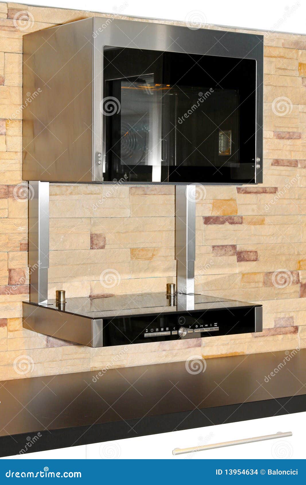 New oven stock photo. Image of dark, interior, kitchen - 13954634