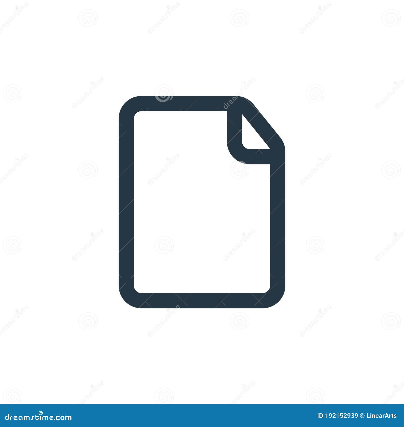 New Page Icon Vector from Text Editor Concept. Thin Line Illustration ...