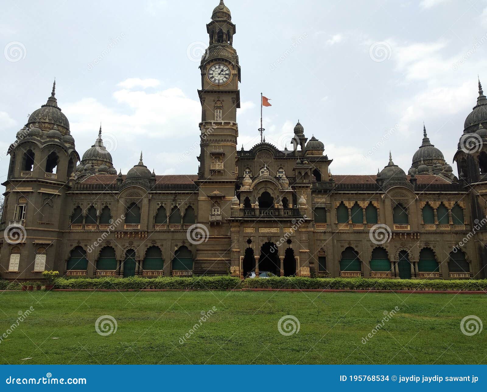 New Palace Kolhapur Front View Stock Photo - Image of castle, cathedral ...