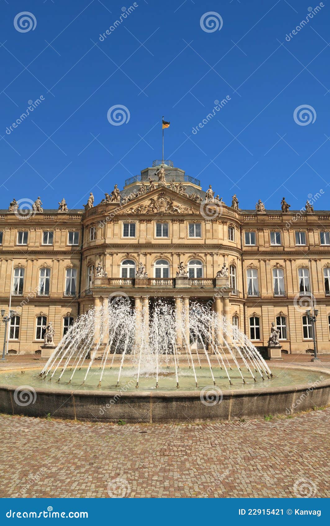 The New Palace, in Stuttgart ,Germany Stock Image - Image of tourism ...