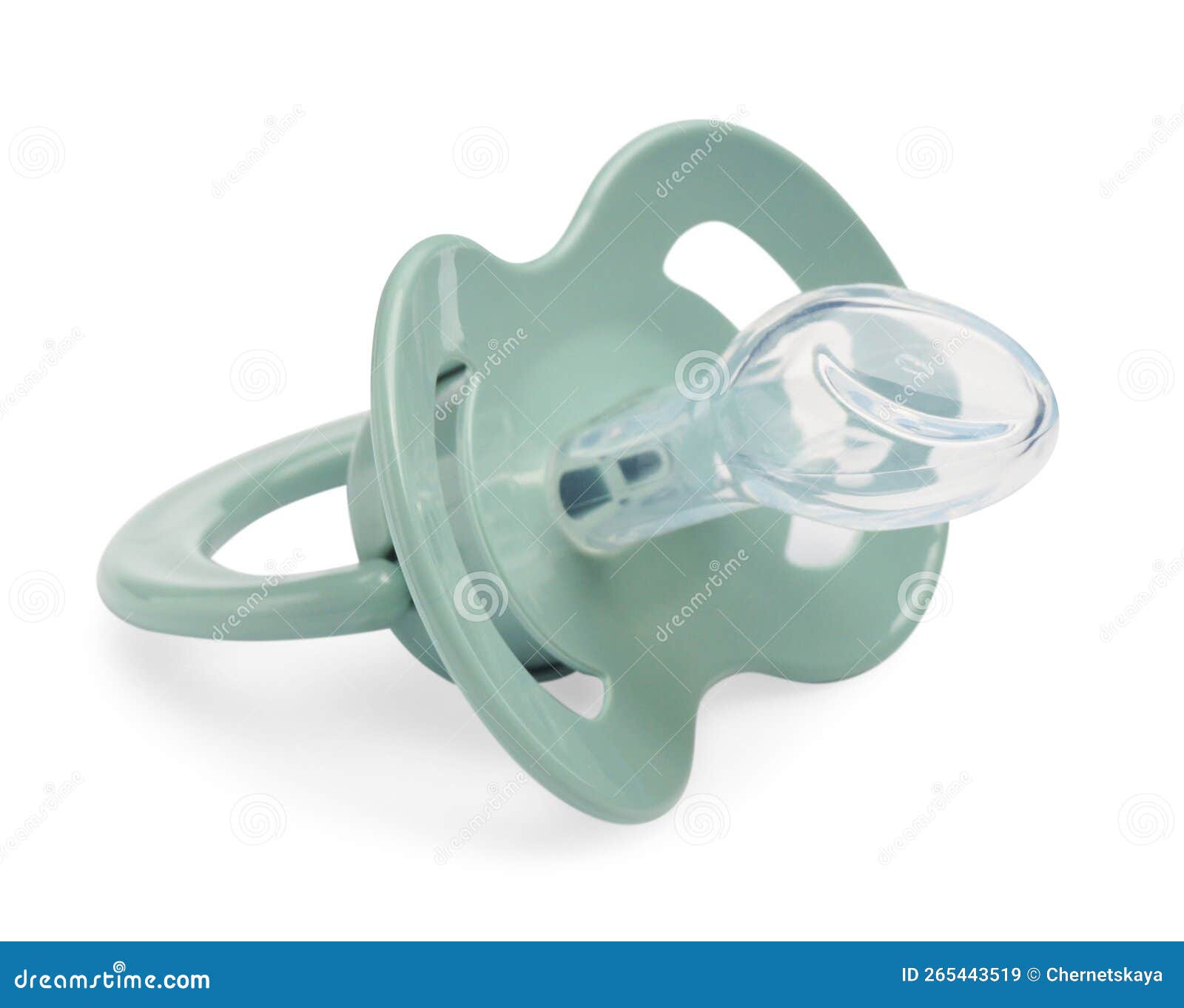 New Pale Green Baby Pacifier Isolated on White Stock Image - Image of ...