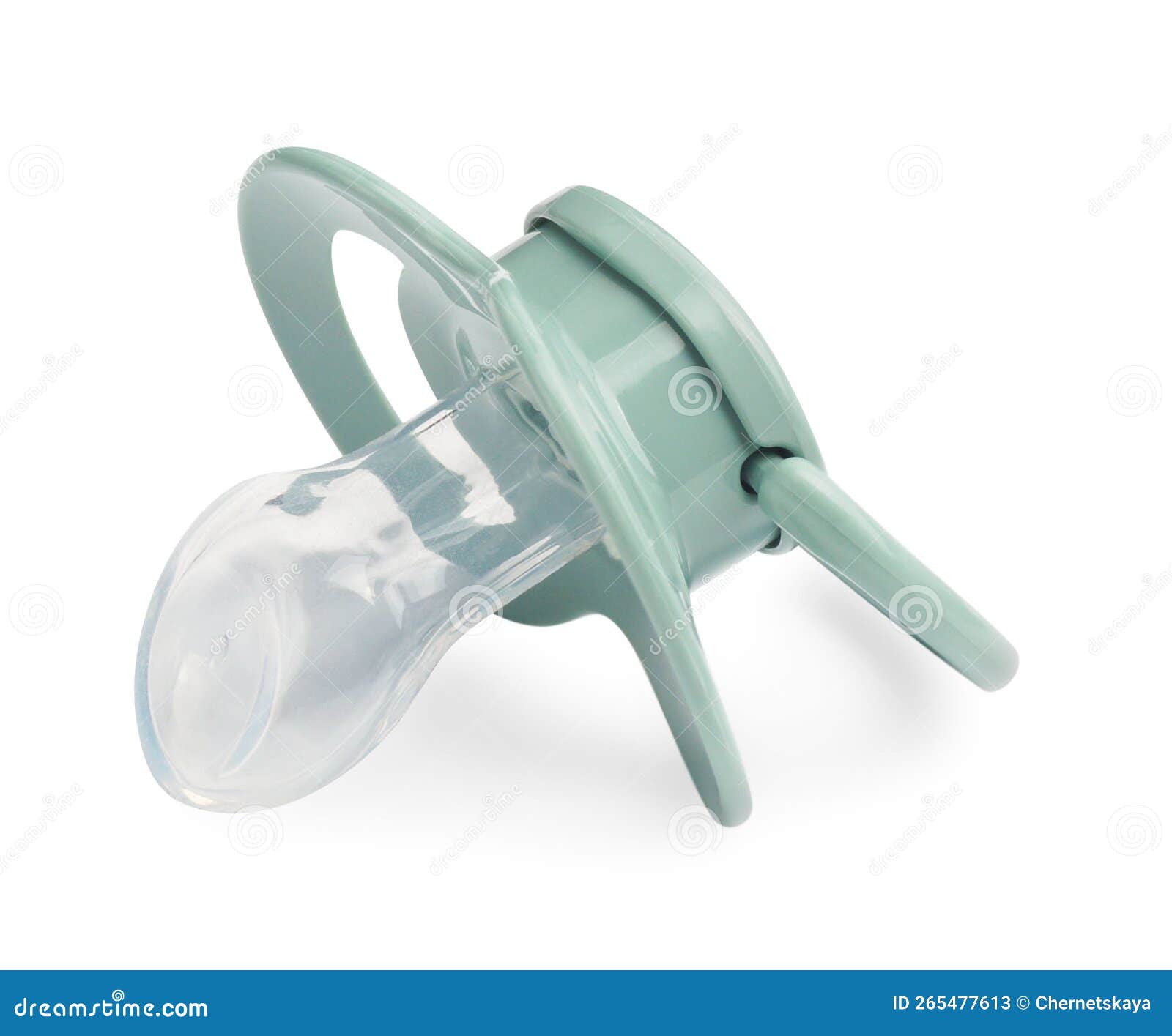New Pale Green Baby Pacifier Isolated on White Stock Image - Image of ...