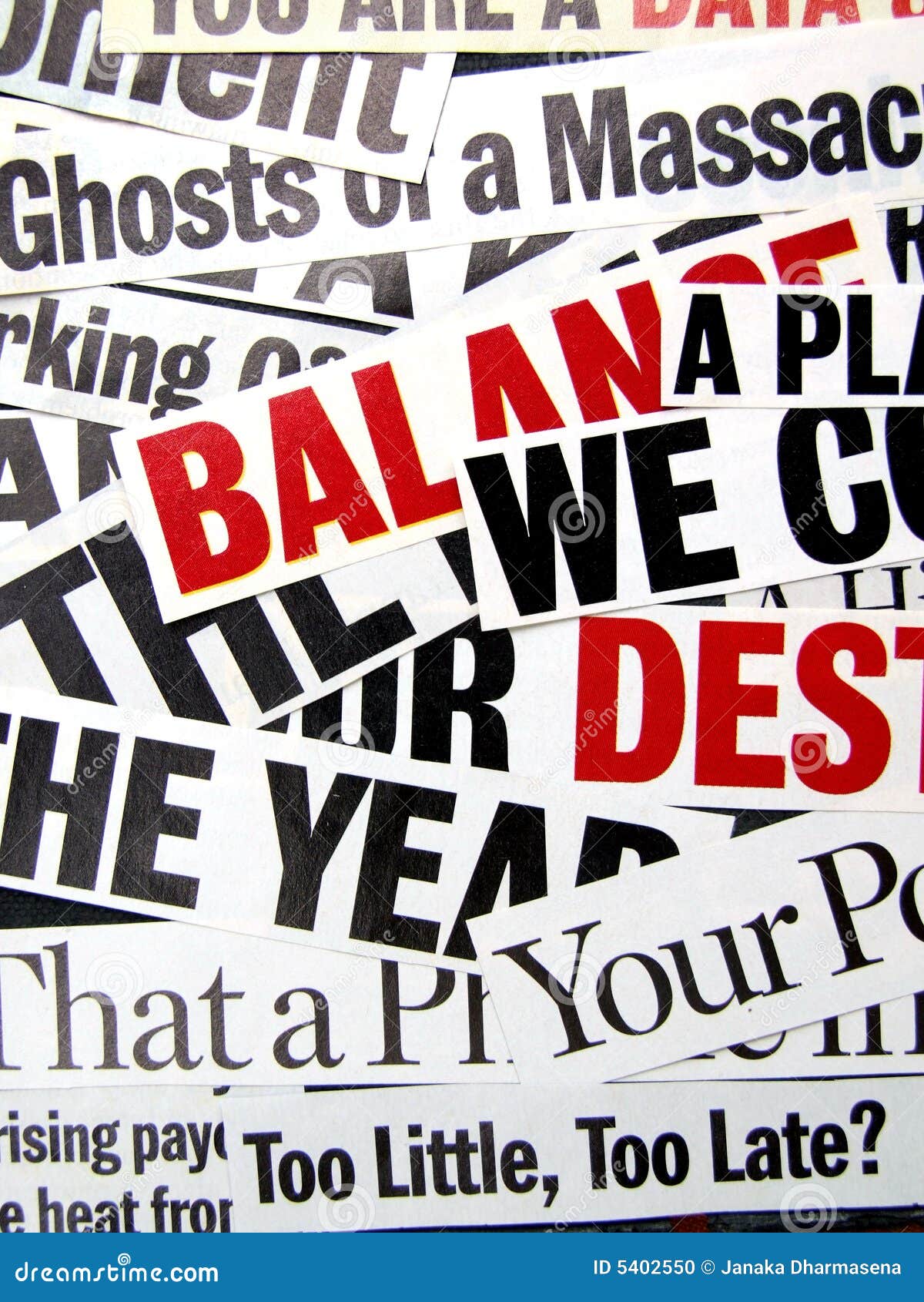 New paper headlines stock photo. Image of media, magazine - 5402550