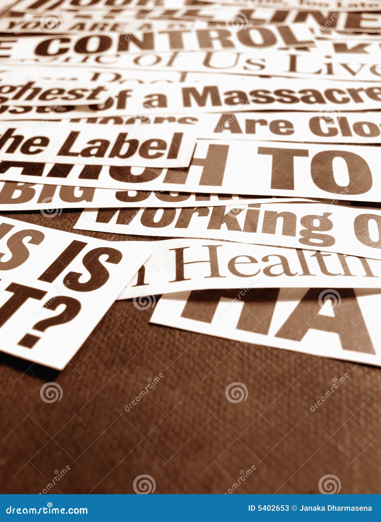 New paper headlines stock image. Image of front, newsprint - 5402653