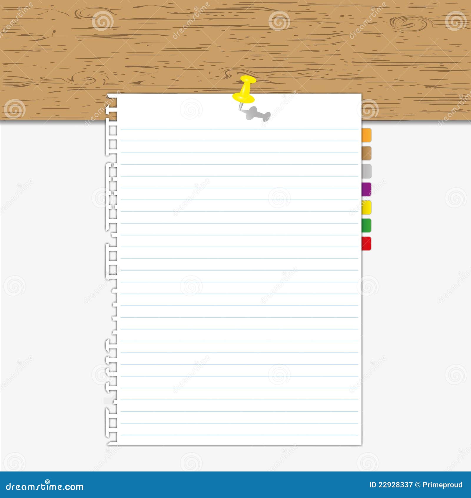 New paper page stock illustration. Illustration of document - 22928337