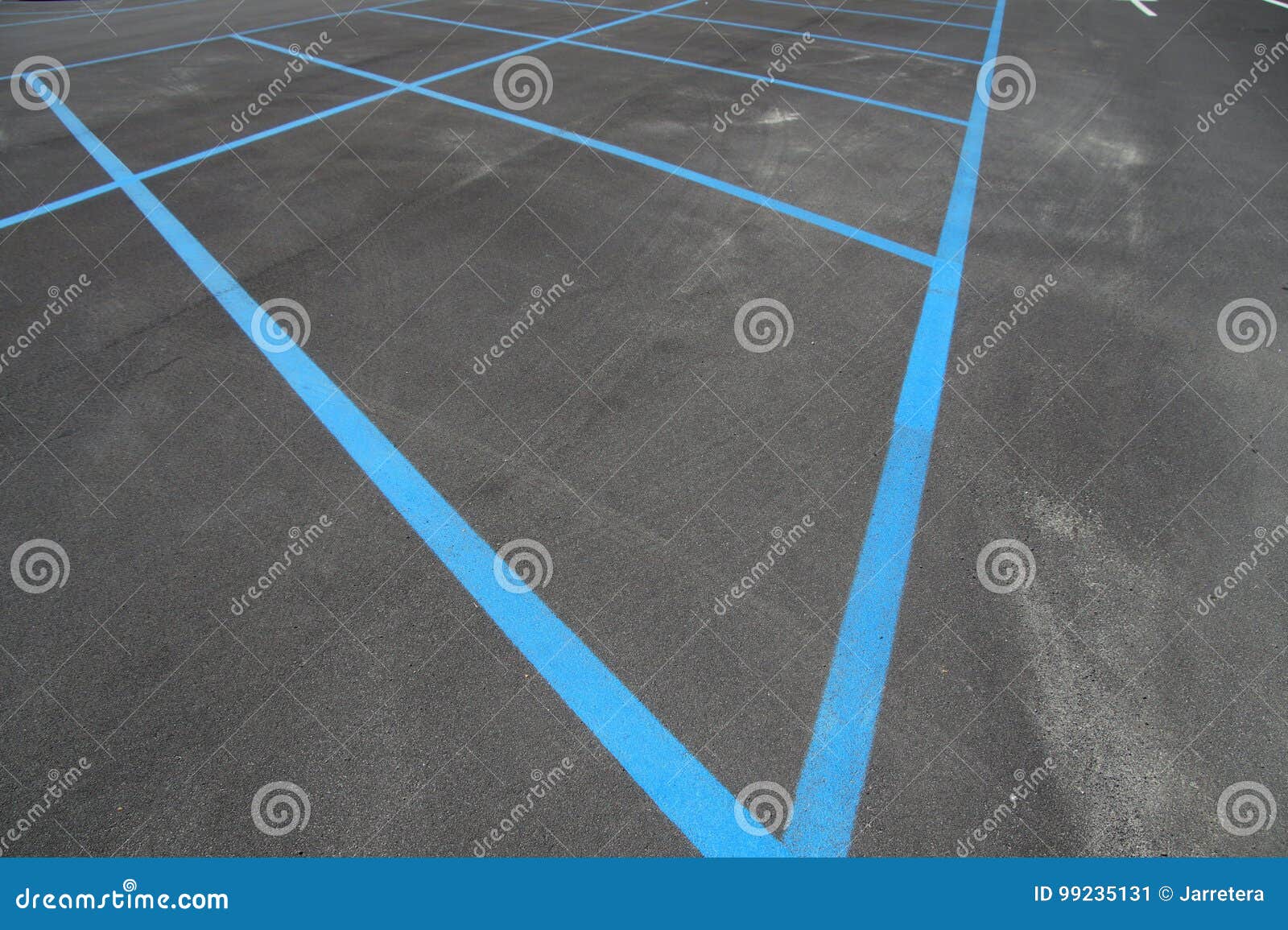 New parking lot stock image. Image of street, blue, line - 99235131