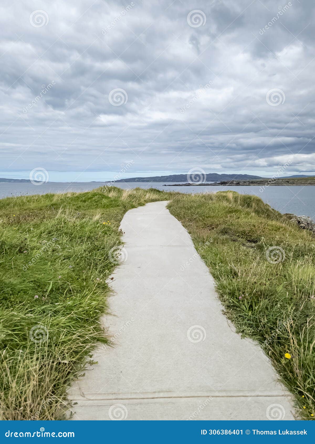 The New Path at Portnoo Harbour in County Donegal, Ireland. Stock Image ...