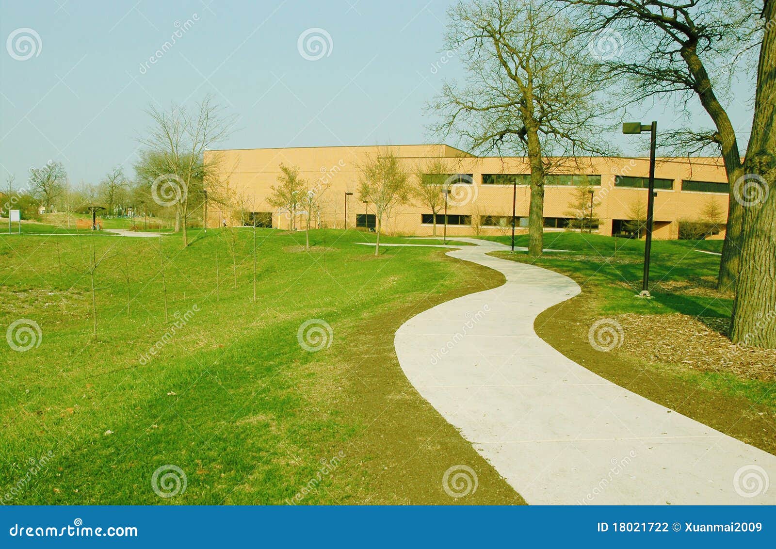 New path way in campus stock photo. Image of area, public - 18021722