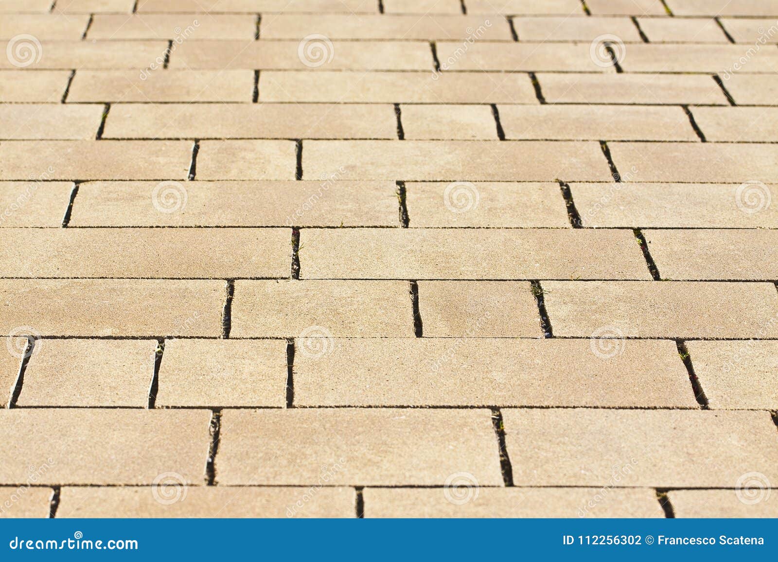 New Paving Made with Colored Stone Blocks of Different Sizes Stock ...