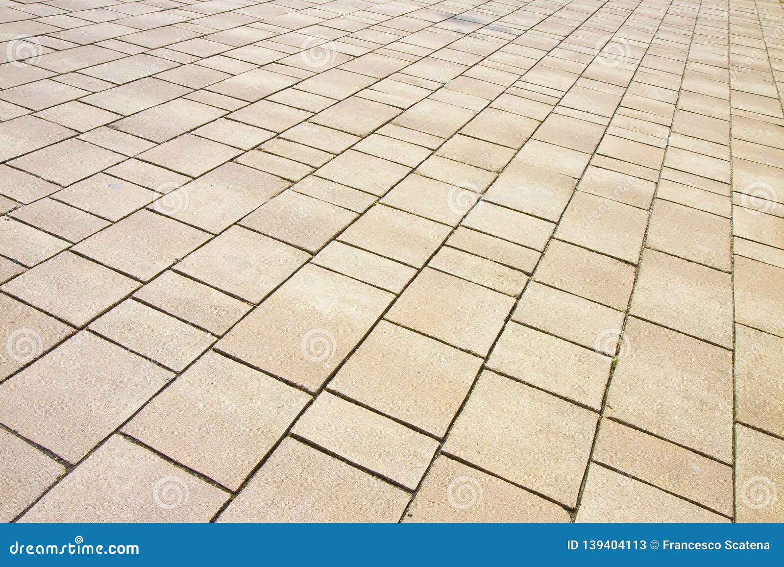 New Paving Made with Colored Stone Blocks of Different Sizes Stock ...