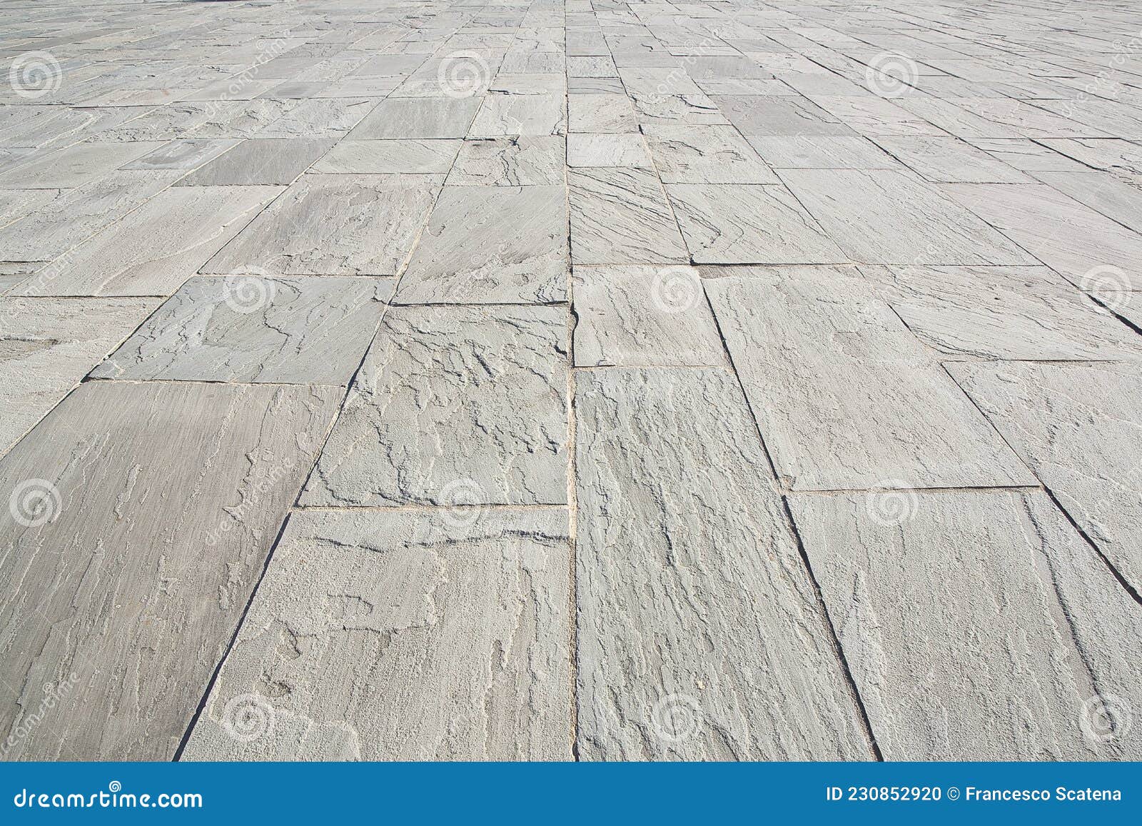 New Paving Made with Gray Split Stone Blocks of Rectangular Shap Stock ...