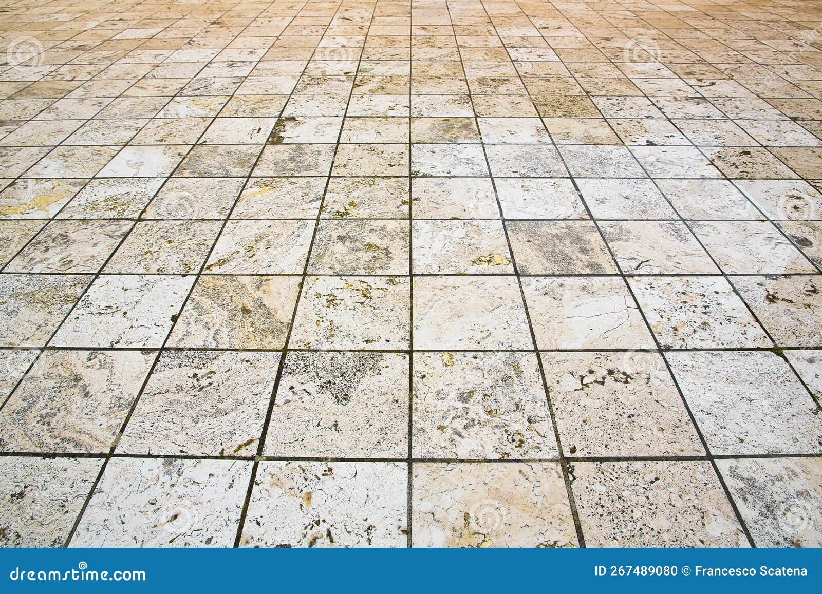 New Paving Made with Stone Blocks in a Pedestrian Zone Stock Photo ...