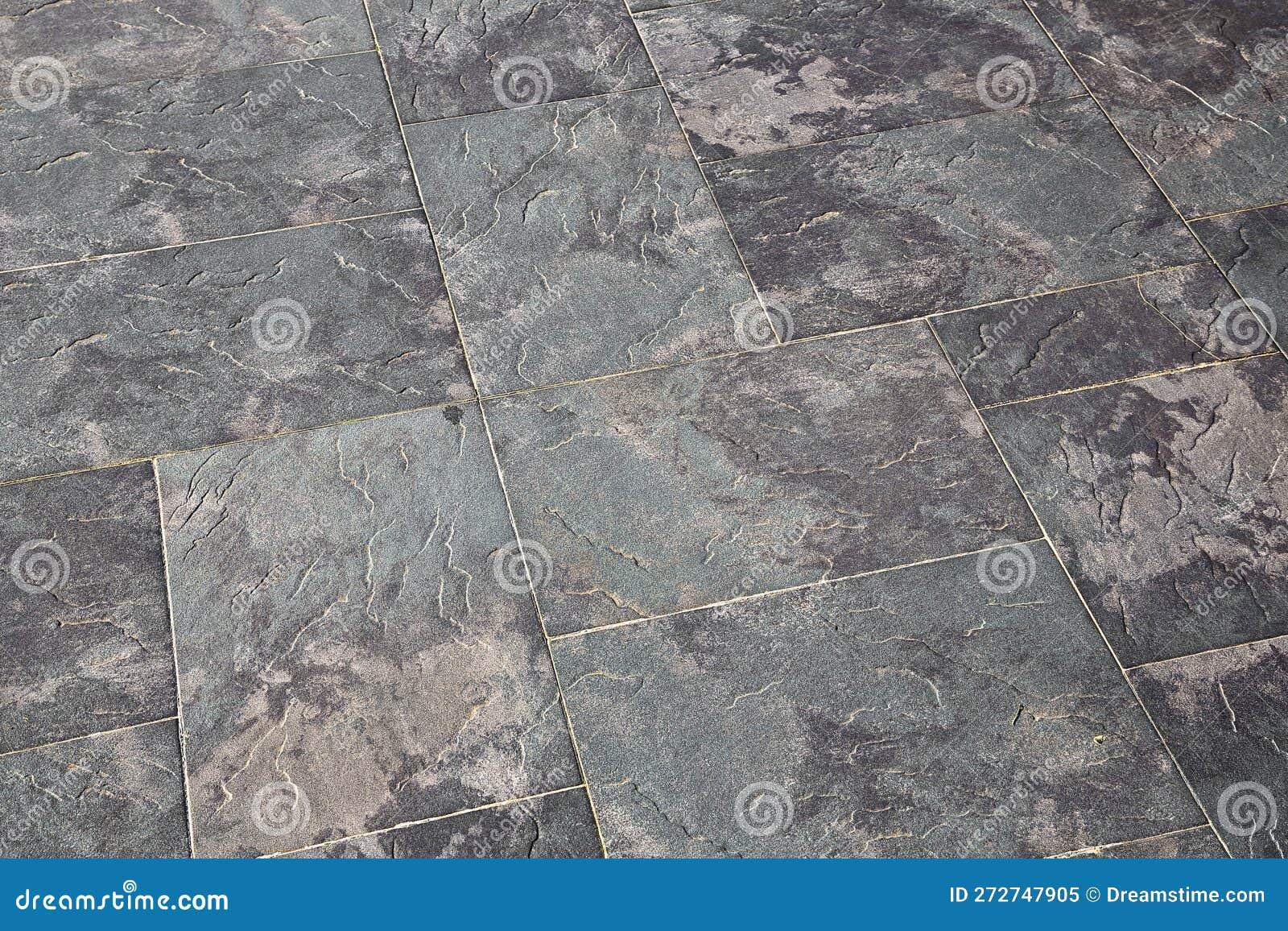 New Paving Made with Stone Blocks of Rectangular Shape in a Pedestrian ...