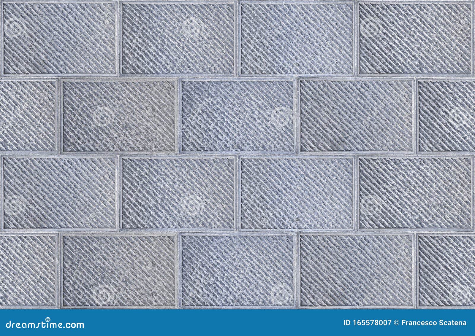 New Paving Made with Stone Blocks of Rectangular Shape for Pedestrian ...