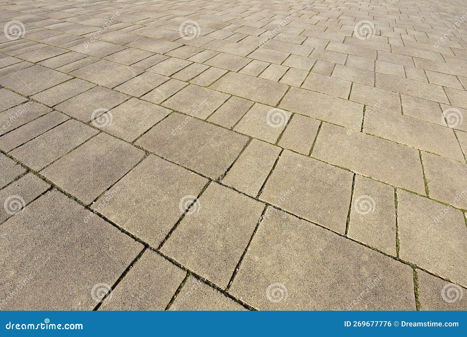 New Paving Made with Stone and Concrete Blocks of Rectangular Sh Stock ...