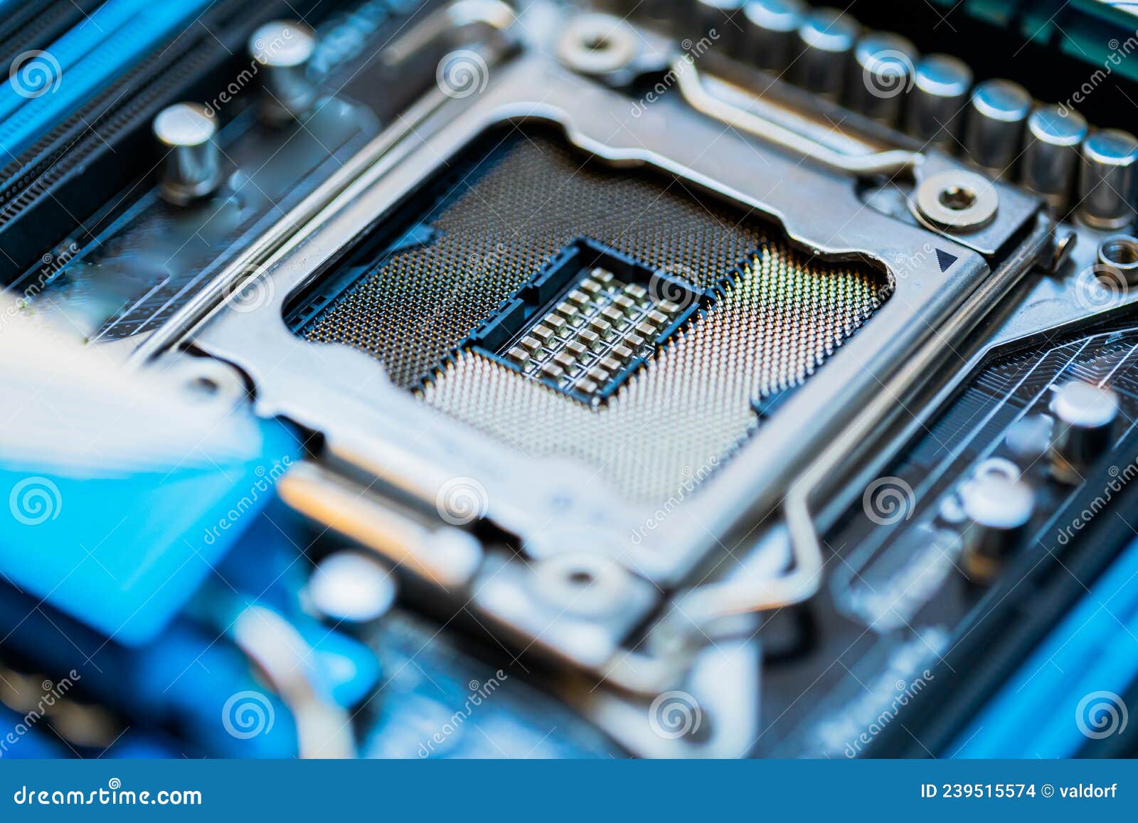 New PC Computer Motherboard CPU Stock Photo - Image of socket ...