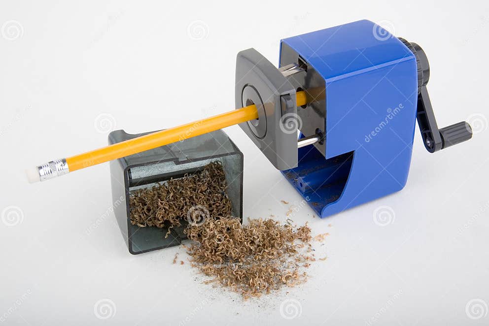 New pencil being sharpened stock image. Image of wood - 2021853