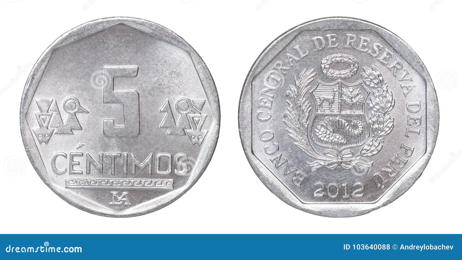 New Peruvian coin stock photo. Image of cutout, macro - 103640088