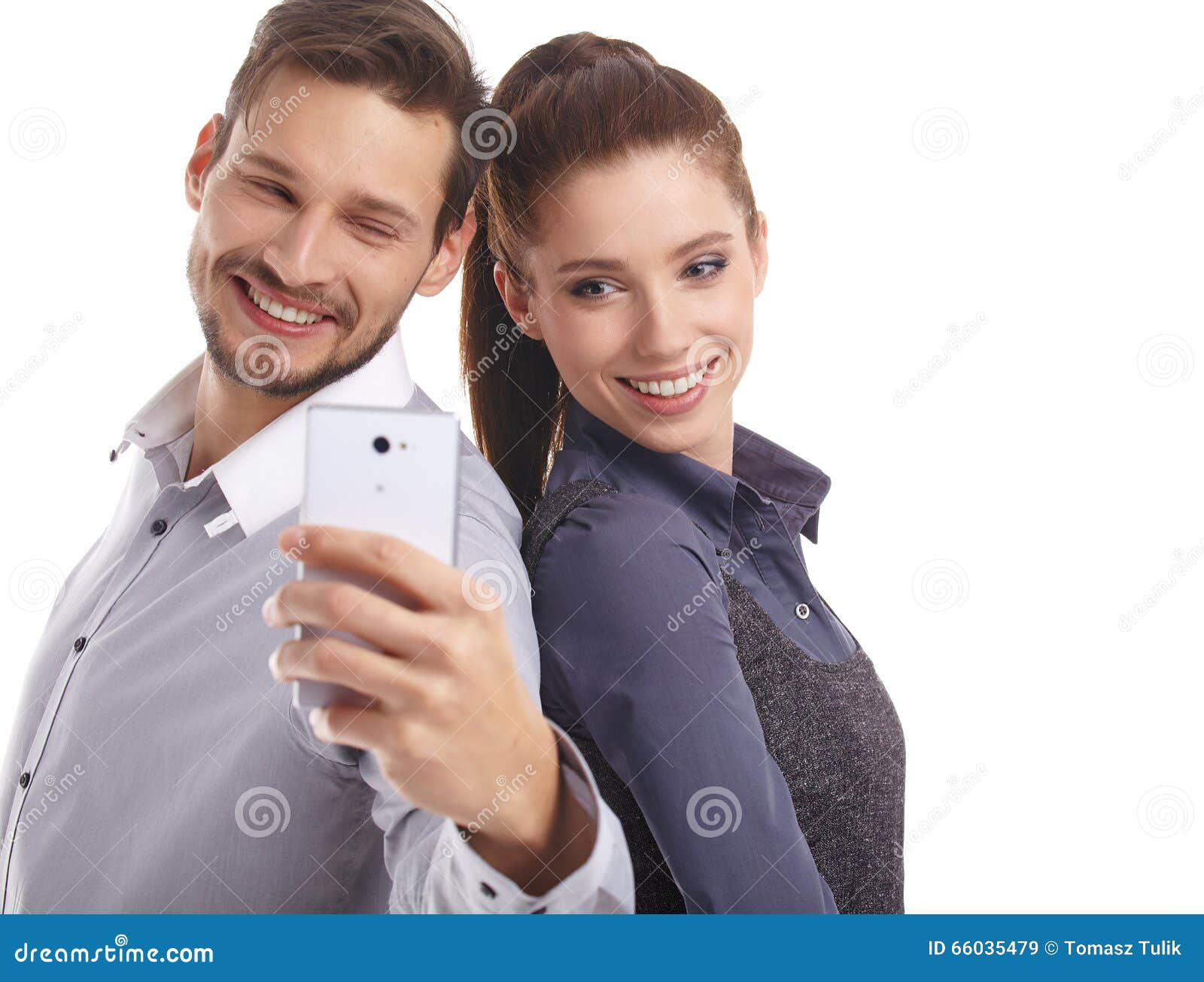 The New Phone Generation is Playing. Stock Image - Image of female ...