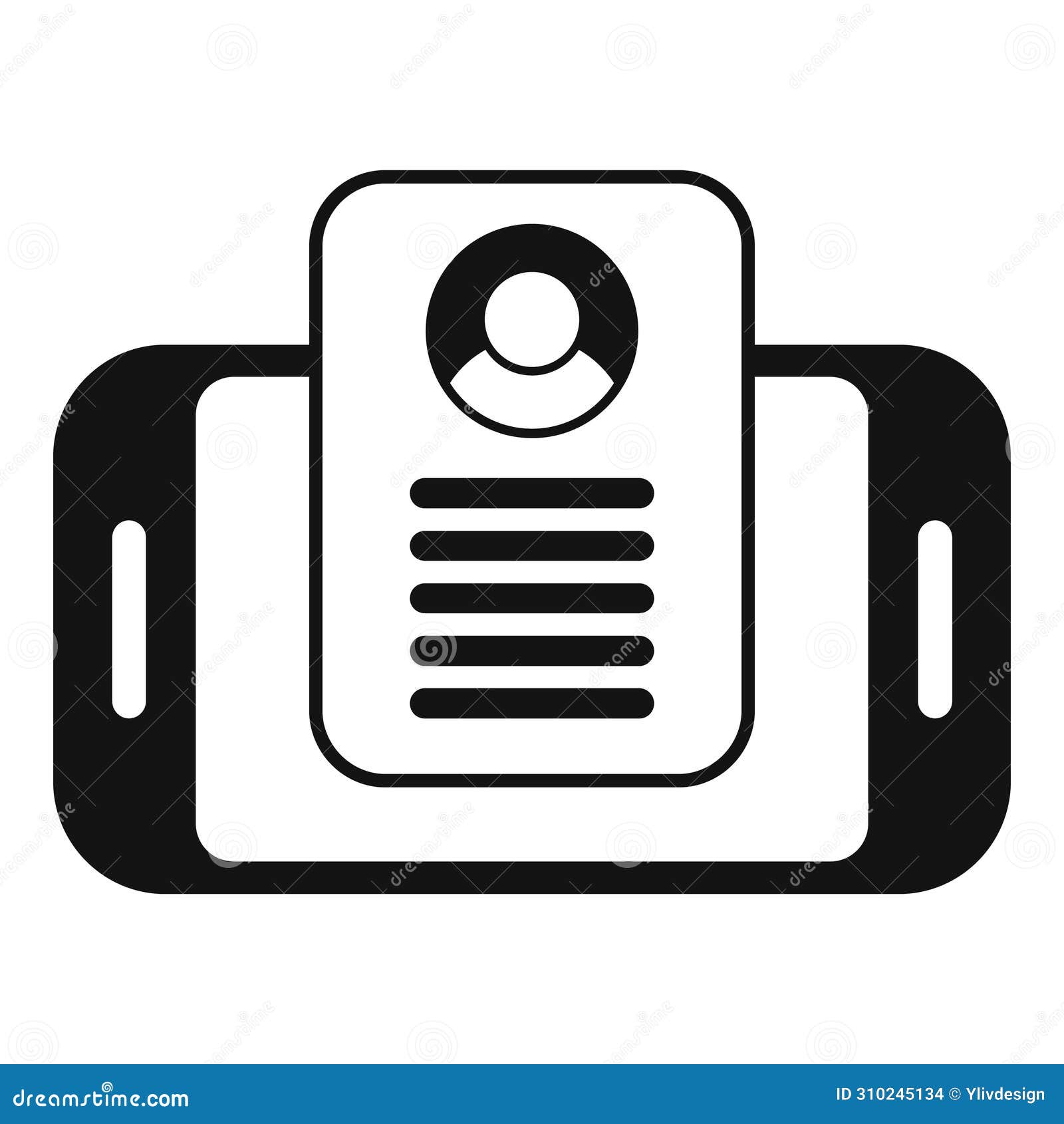 New Phone Login Data Icon Simple Vector. Profile Code Device Stock ...