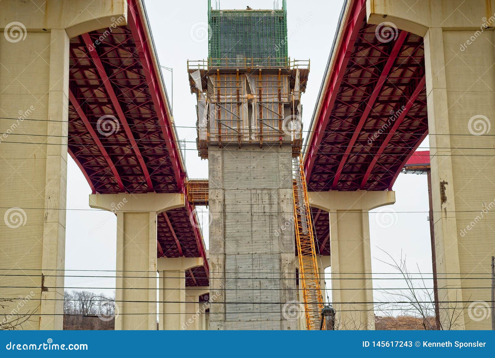 Freeway Bridge Construction Detail Royalty-Free Stock Photography ...