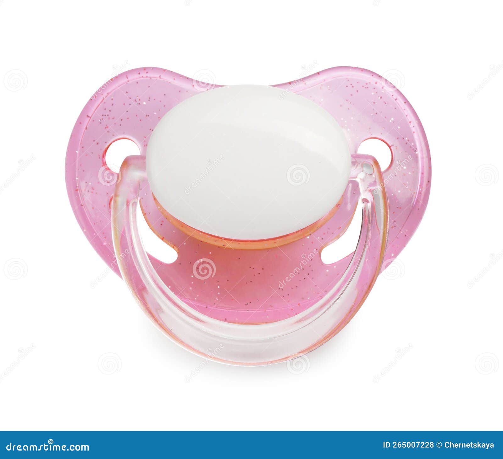New Pink Baby Pacifier Isolated on White Stock Photo - Image of healthy ...