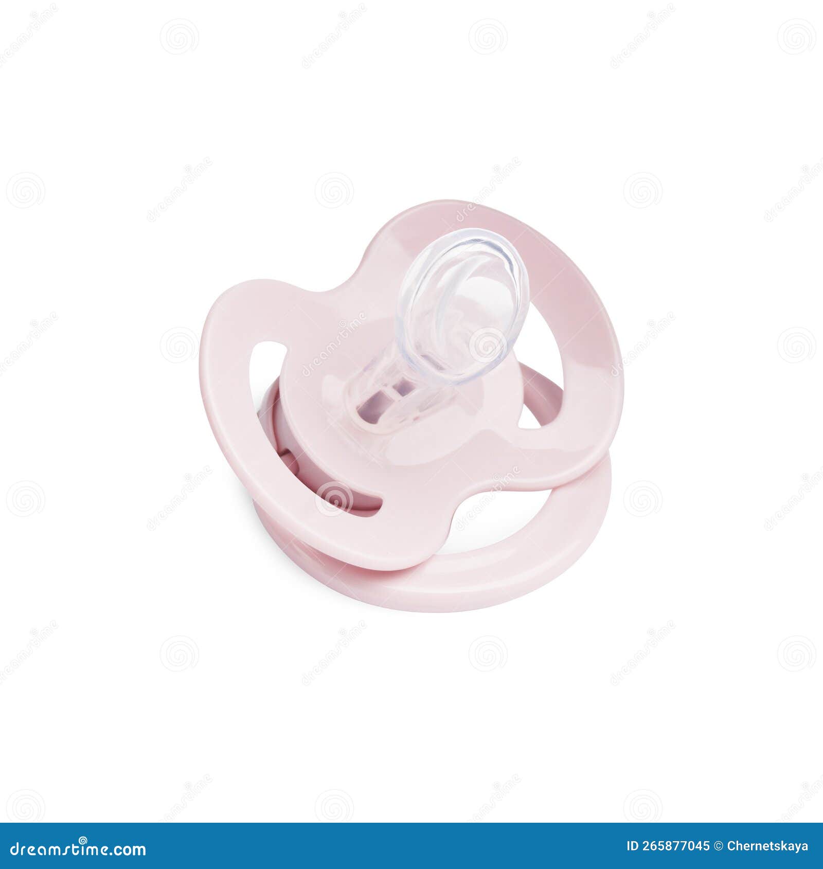 New Pink Baby Pacifier Isolated on White Stock Image - Image of goods ...