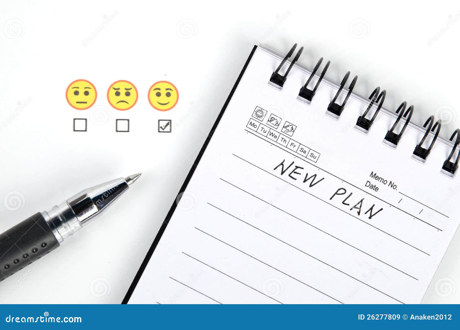 New plan stock image. Image of check, notebook, mark - 26277809