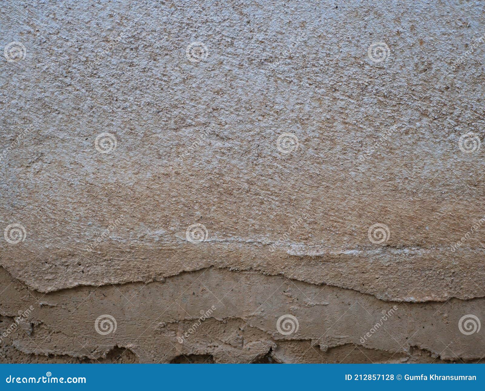 The New Plastered Wall Had a Mistake Stock Photo - Image of ...