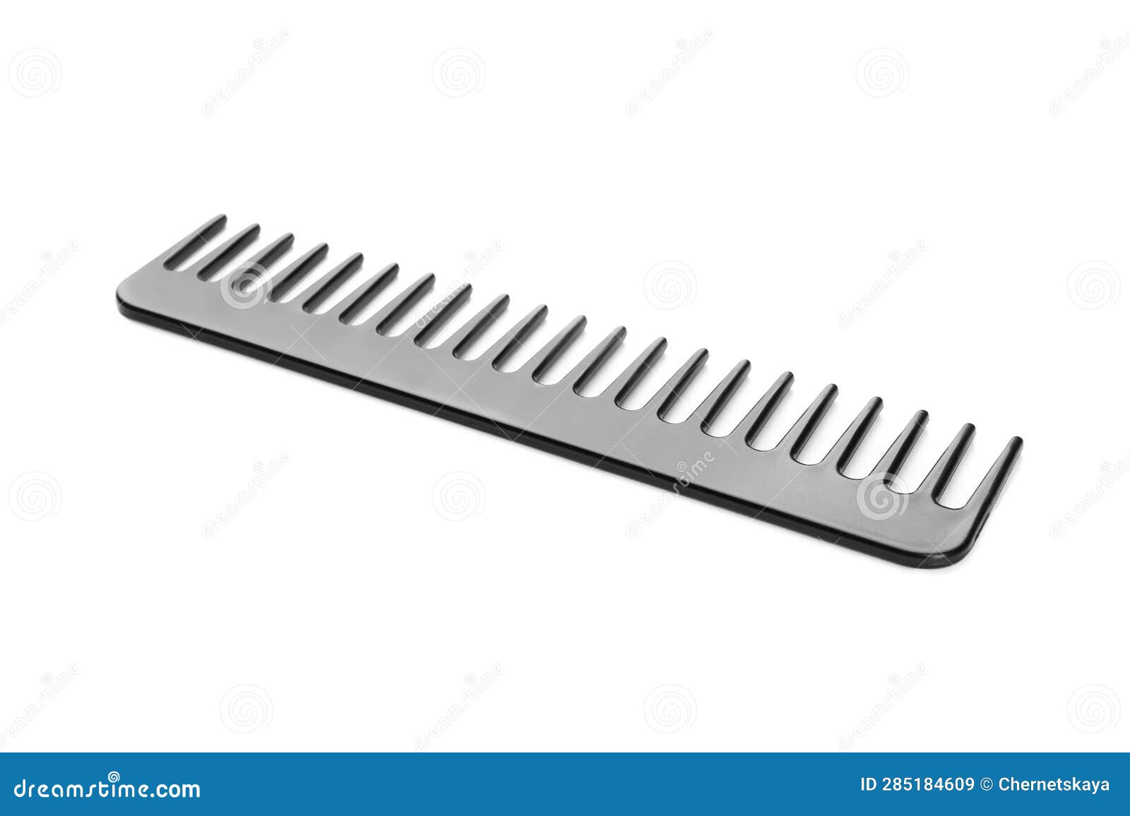 New Plastic Hair Comb Isolated on White Stock Image - Image of handle ...