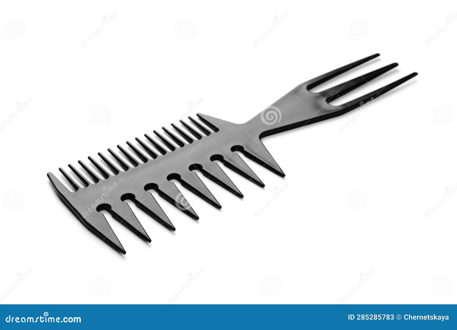 New Plastic Hair Comb Isolated on White Stock Image - Image of brushing ...