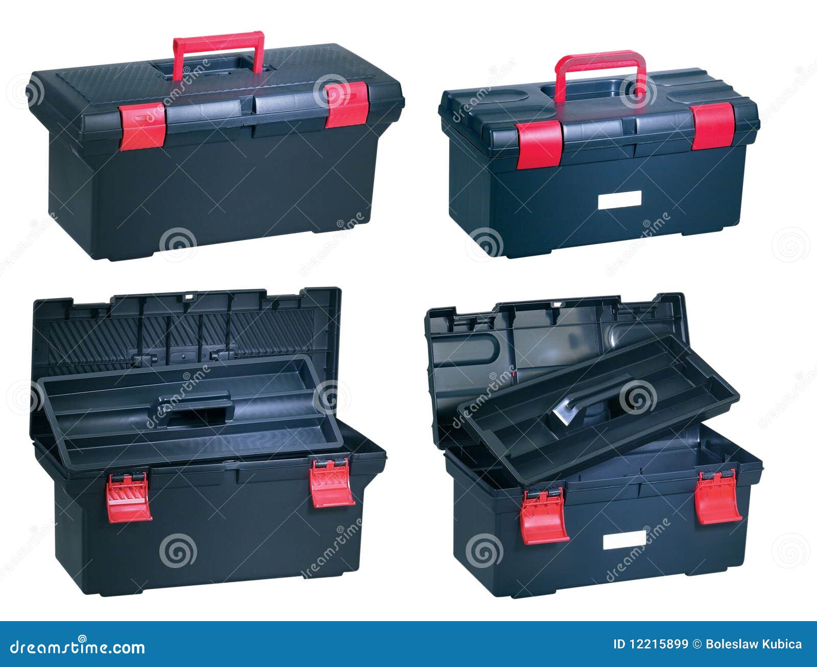 New plastic toolbox stock image. Image of hardware, improvement - 12215899