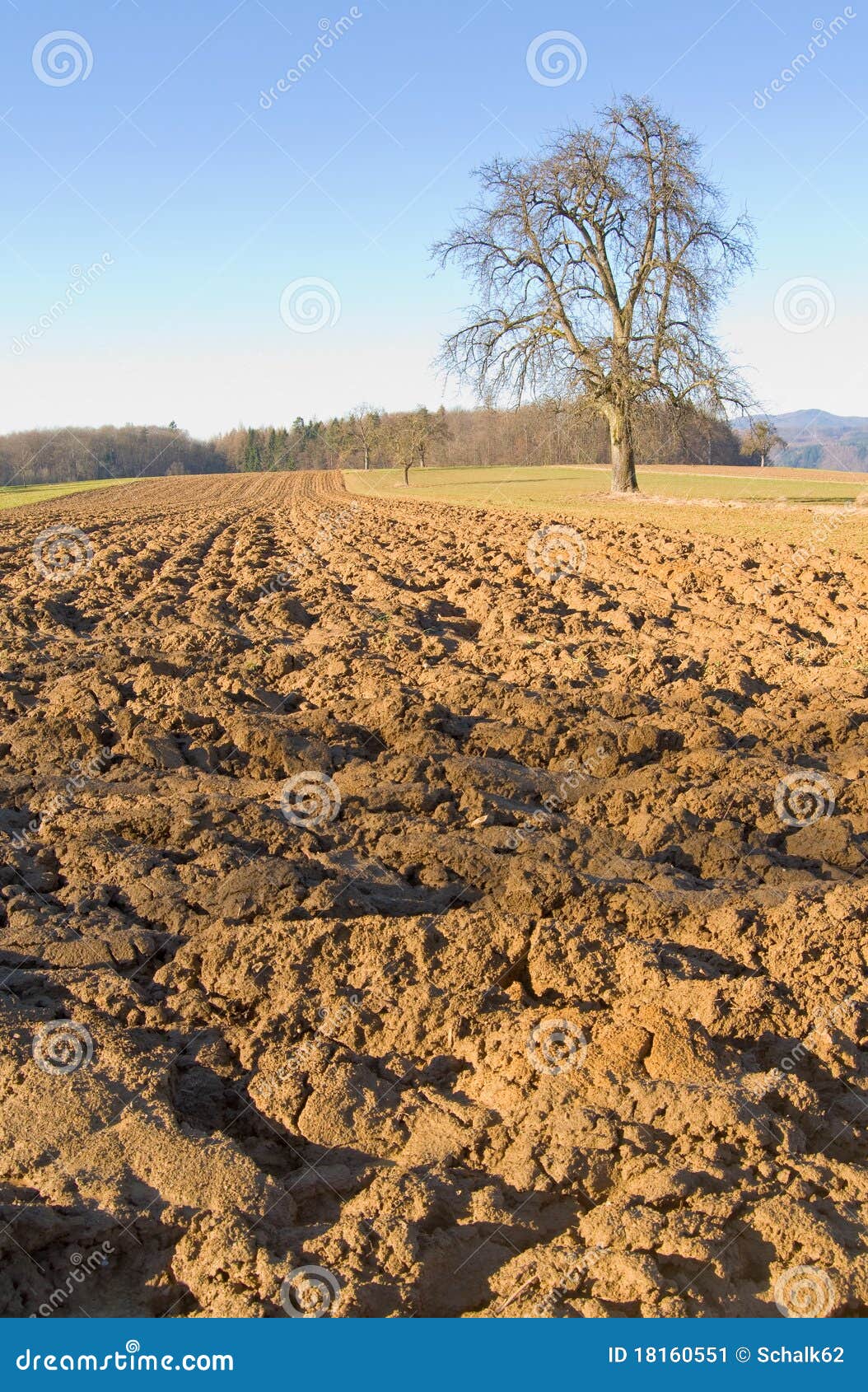 New plowed field stock image. Image of nature, rural - 18160551