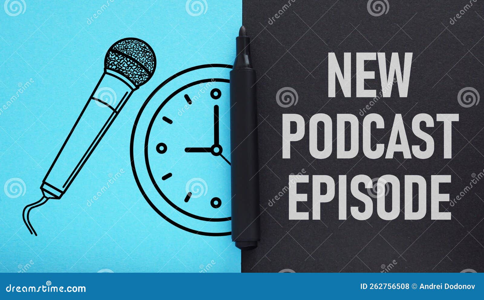 New Podcast Episode is Shown Using the Text Stock Photo - Image of ... New Podcast Episode is Shown Using the Text Stock Photo - Image of ...