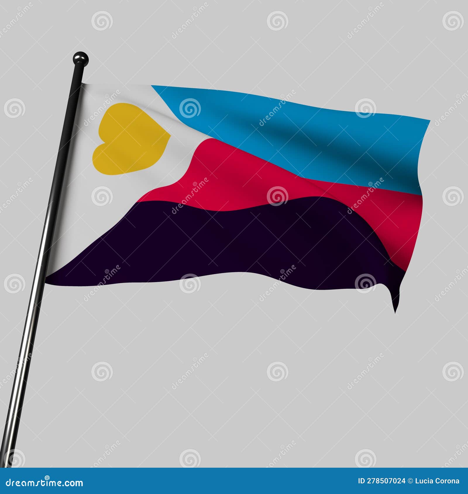 New Polyamorous Flag: Celebrating Growth and Diversity Stock Photo ...