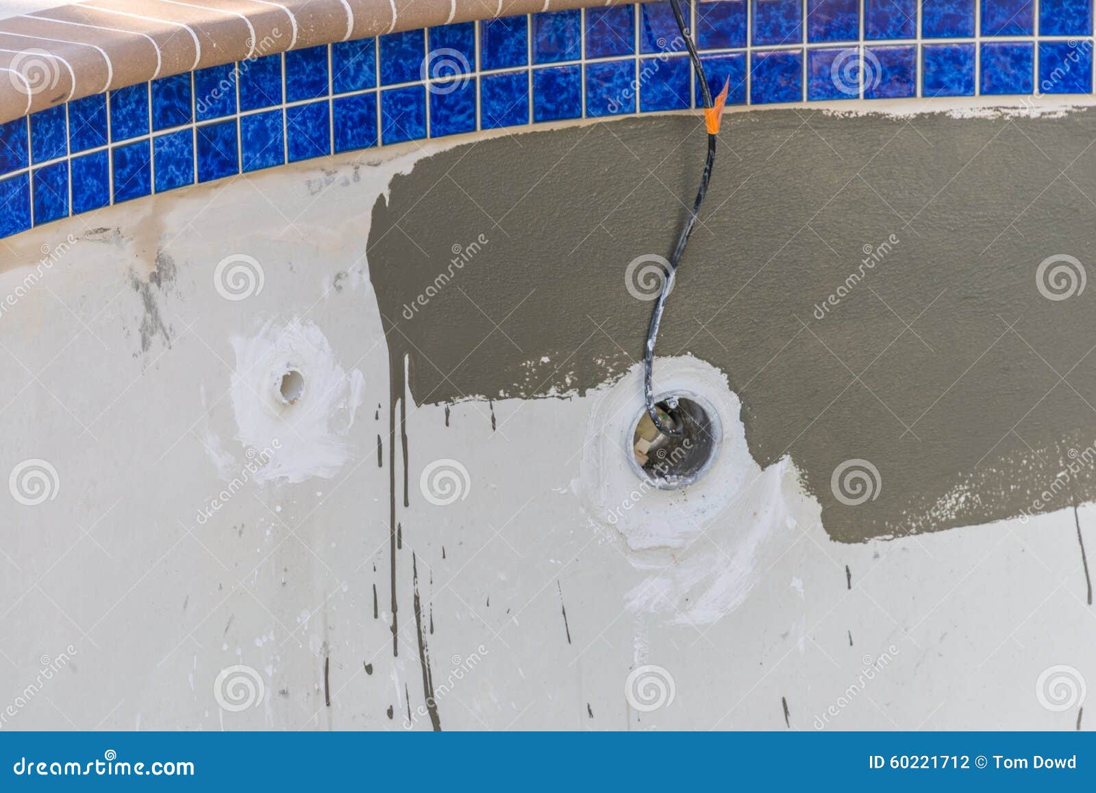 New pool cement bond coat stock photo. Image of jets - 60221712