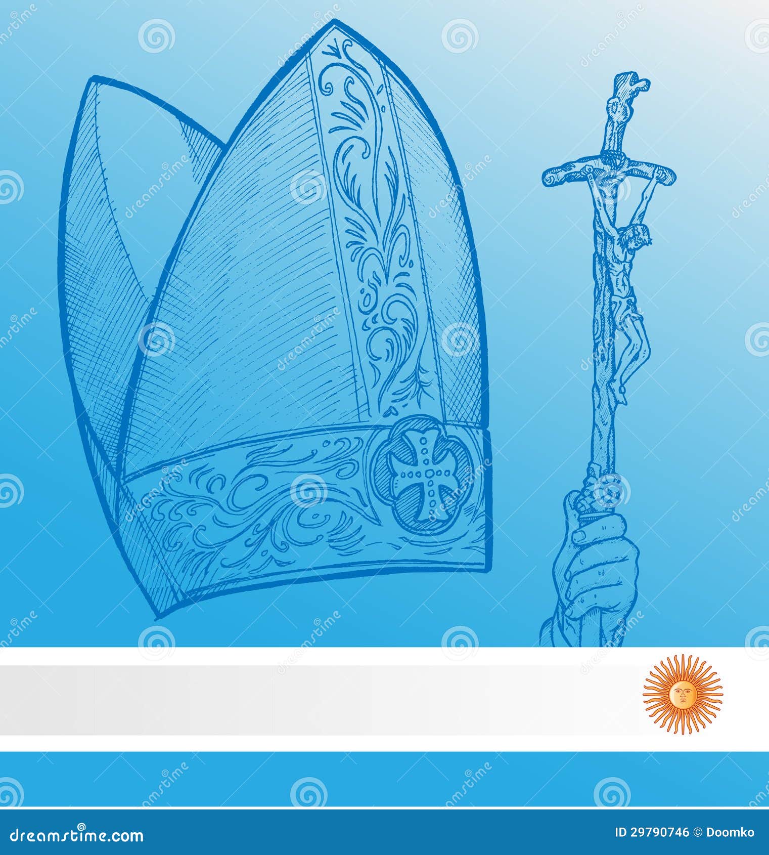 Pope SymbolS Vector Illustration | CartoonDealer.com #29676526