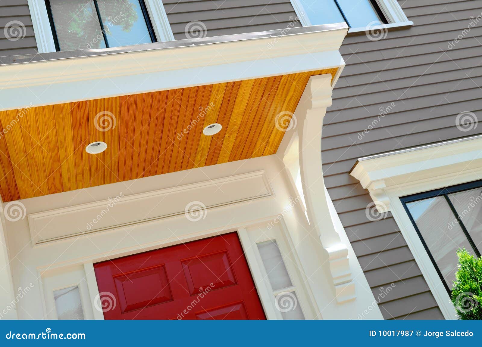 New Porch stock image. Image of slanted, building, home - 10017987
