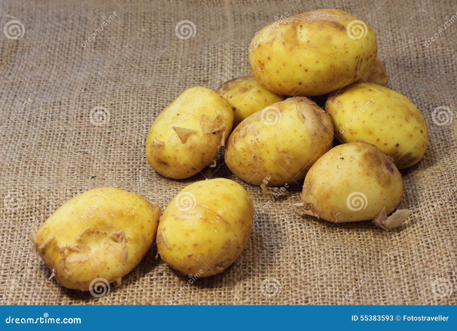 New potatoes stock image. Image of cloth, skins, delicious - 55383593