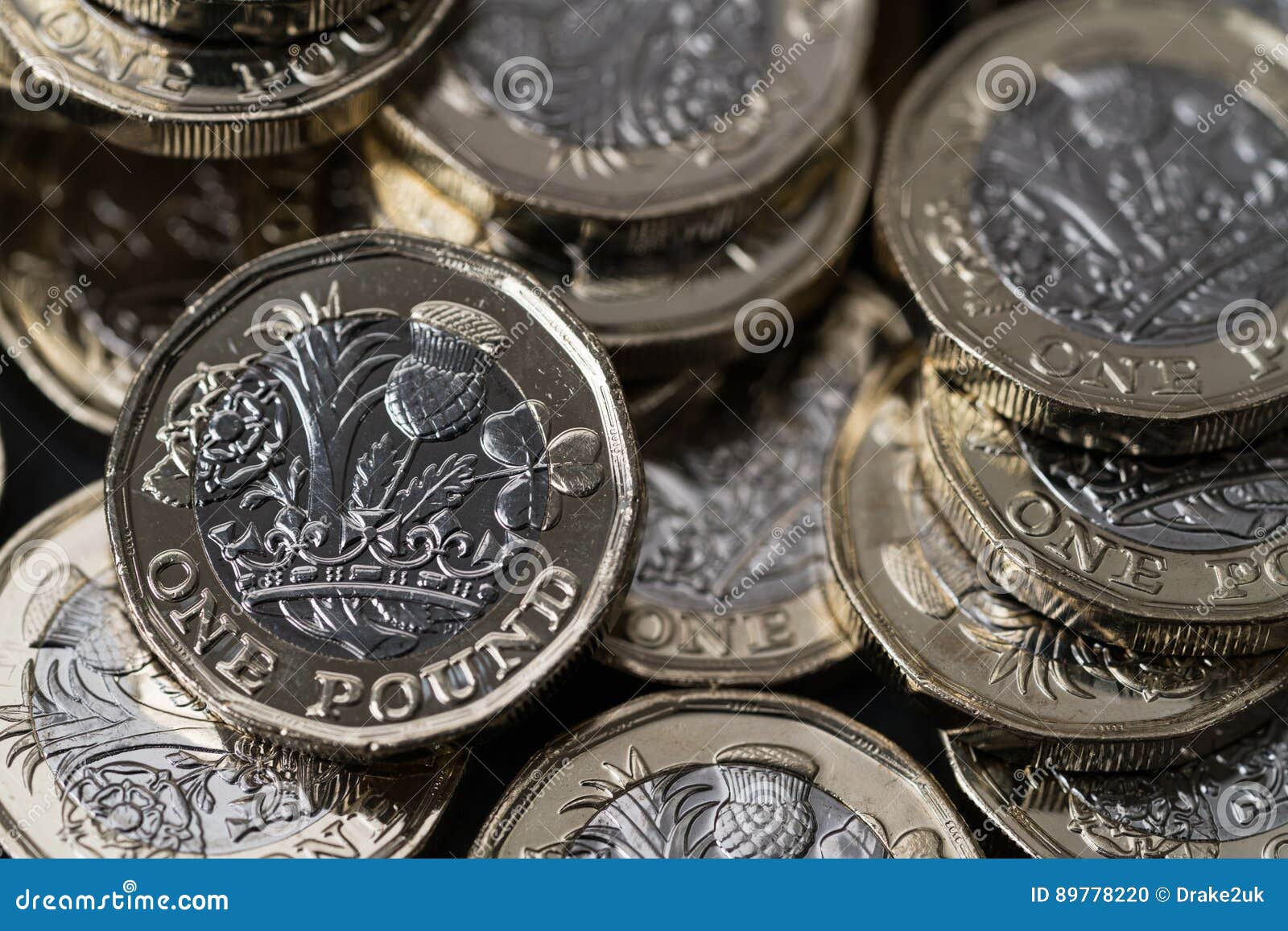 New Pound Coins Introduced in Britain in 2017 Editorial Image - Image ...