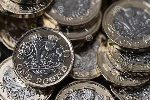 New Pound Coins Introduced in Britain in 2017 Editorial Image - Image ...