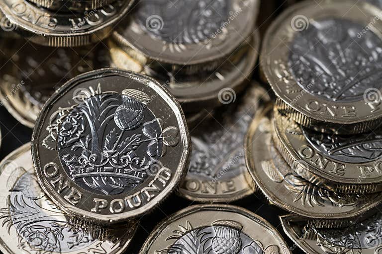 New Pound Coins Introduced in Britain in 2017 Editorial Image - Image ...