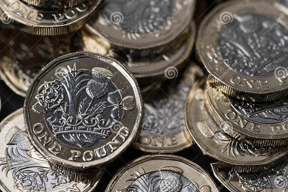 New Pound Coins Introduced in Britain in 2017 Editorial Image - Image ...
